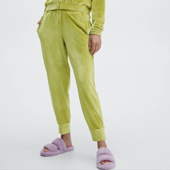 Fabletics | Pants & Jumpsuits | Fabletics Luxe Velour Jogger In Golden ...